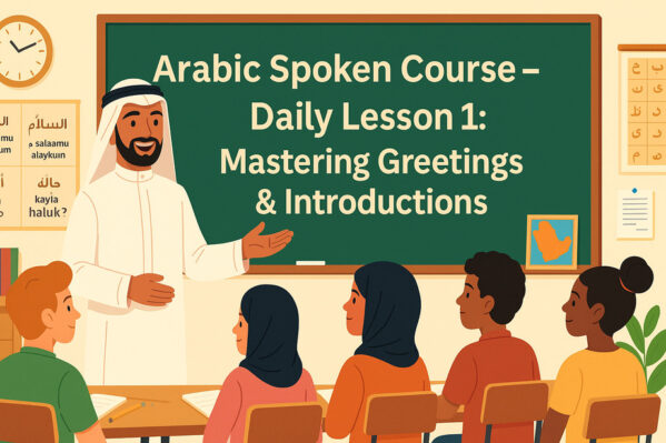 Free Arabic Spoken Course – Lesson 1: Greetings & Introductions ...