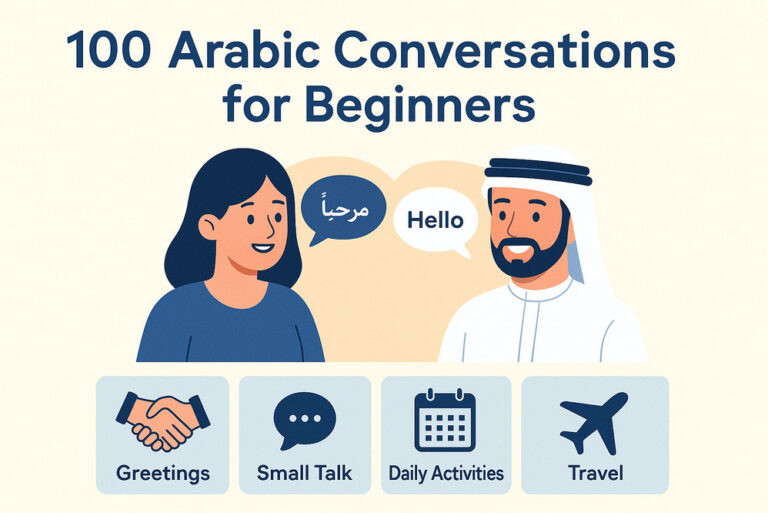 Arabic Conversation Phrases for Beginners - Arabic Spoken Course