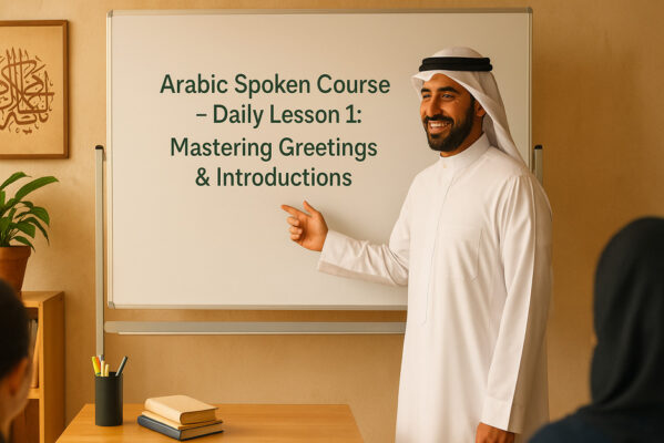 Free Arabic Spoken Course – Lesson 1: Greetings & Introductions ...