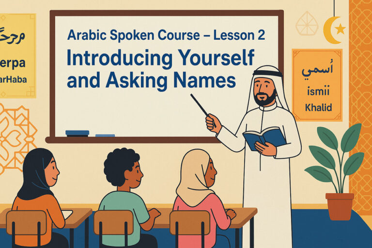 Free Arabic Spoken Course – Lesson 2: Introducing Yourself and Asking ...