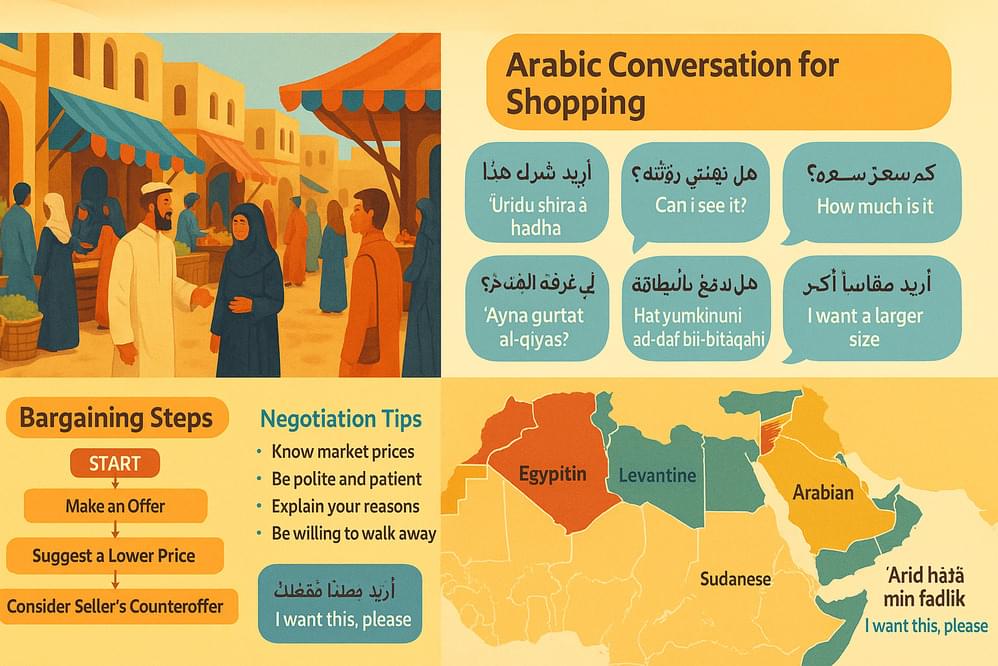 Arabic Conversation for Shopping: Essential Phrases - Arabic Spoken Course